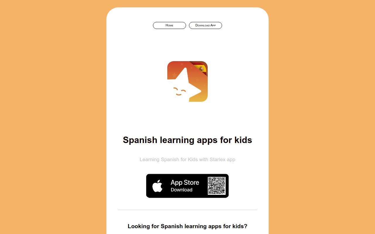 Spanish learning apps for kids - Starlex
